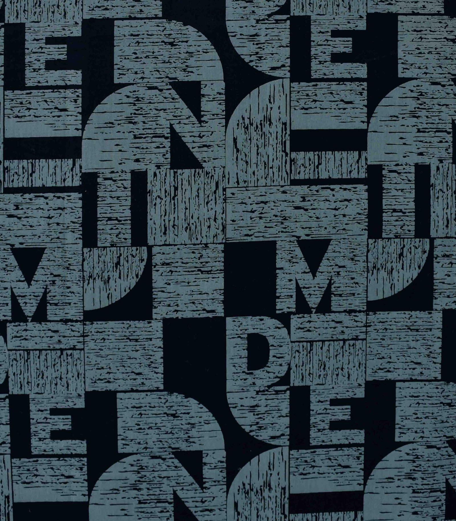 Cotton Navy Base Letter Printed Woven Fabric (FC-MTM512) - Dinesh Exports