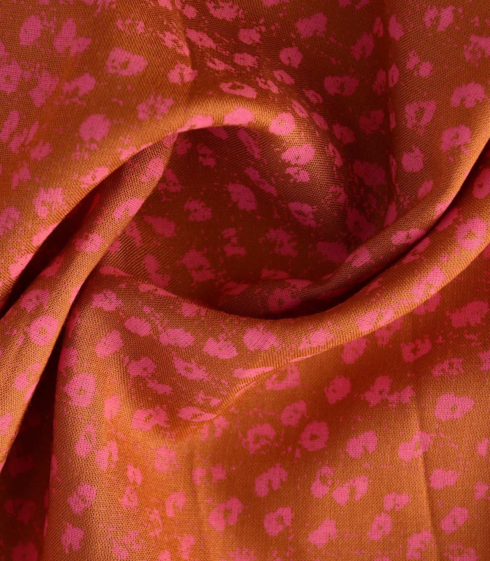 Modal Pink Dot Print Fabric (FC-OA434) - Dinesh Exports