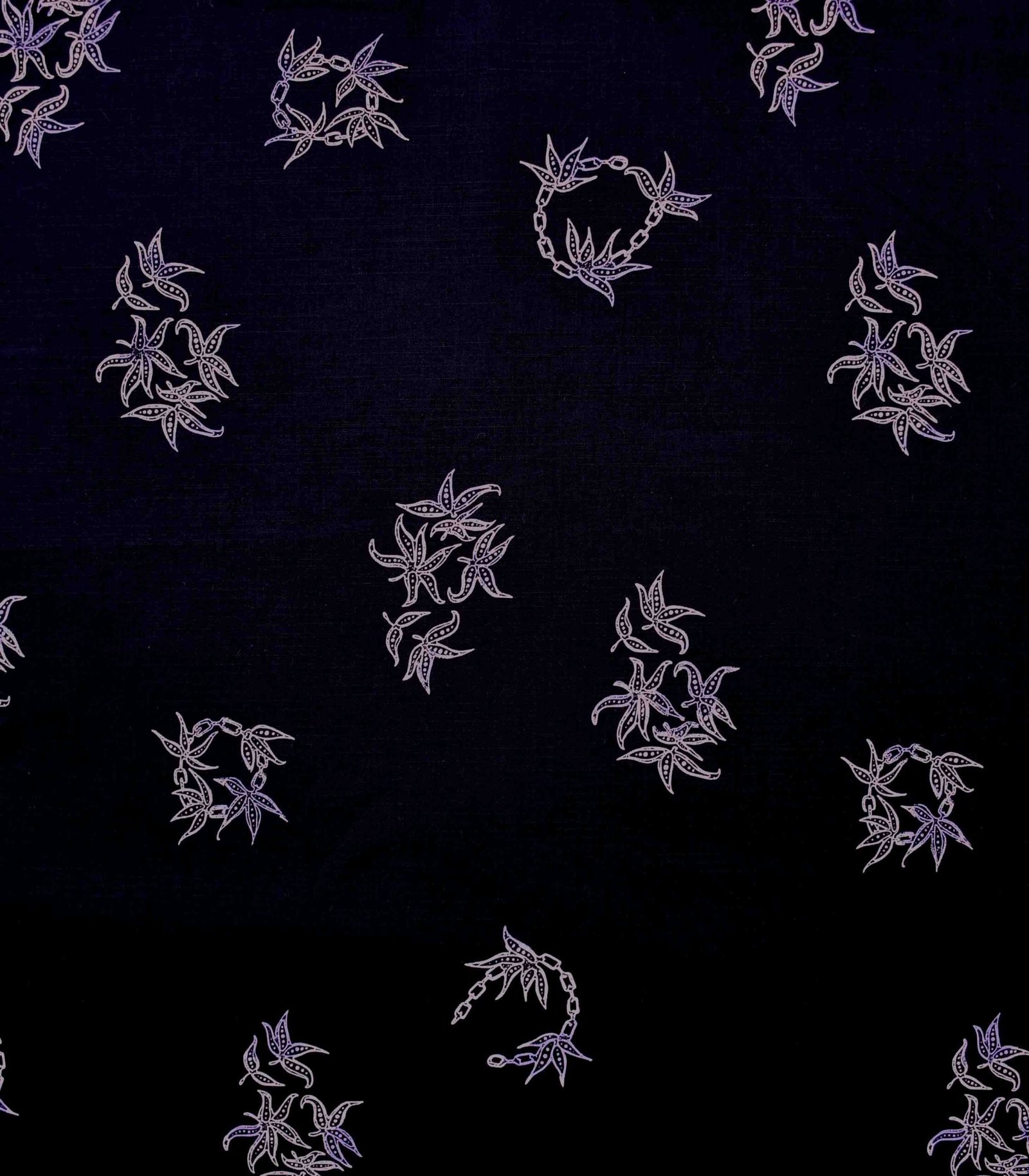 Cotton Blends Black Flower Printed Woven Fabric | Dinesh Exports