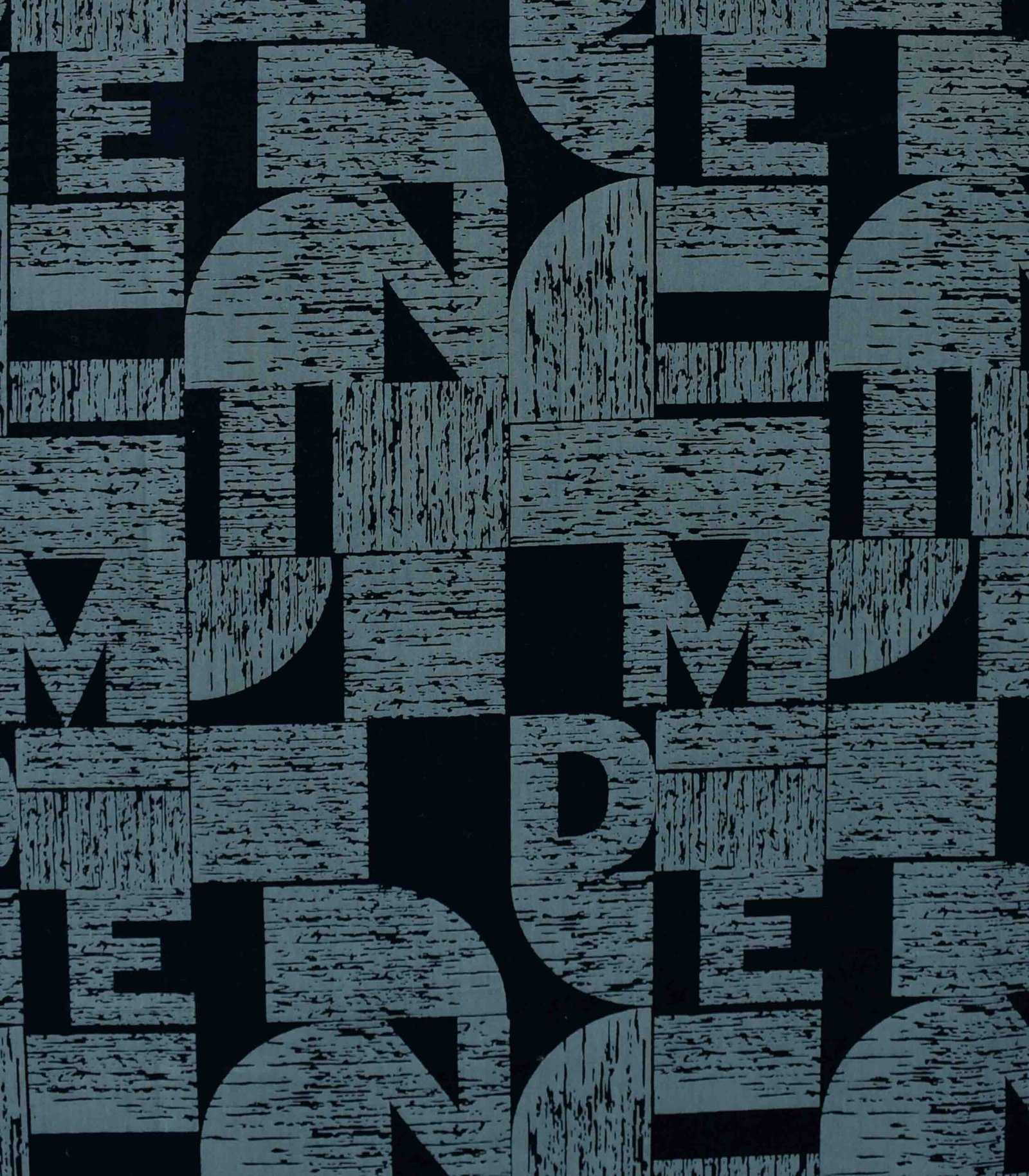 Cotton Navy Base Letter Printed Woven Fabric (FC-MTM512) - Dinesh Exports