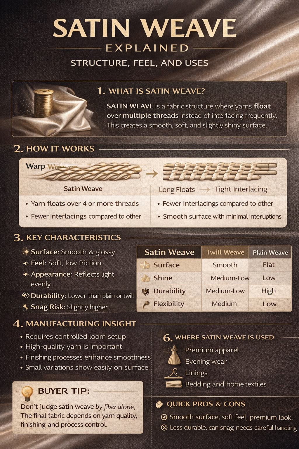 Satin Weave: What It Really Is and Why It Feels So Different - Dinesh ...